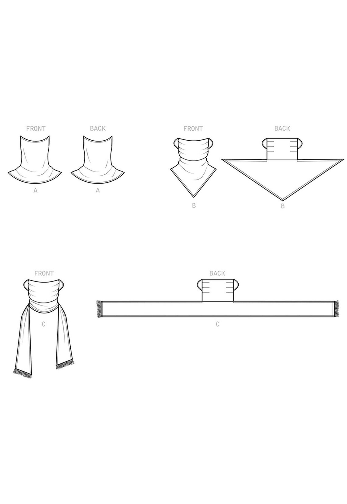 Simplicity S9313 Sewing Pattern for Fashion Face Covers One Size Uncut ...
