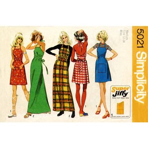 Simplicity S9739 Sewing Pattern Misses Vintage 70s Reproduction Super ...