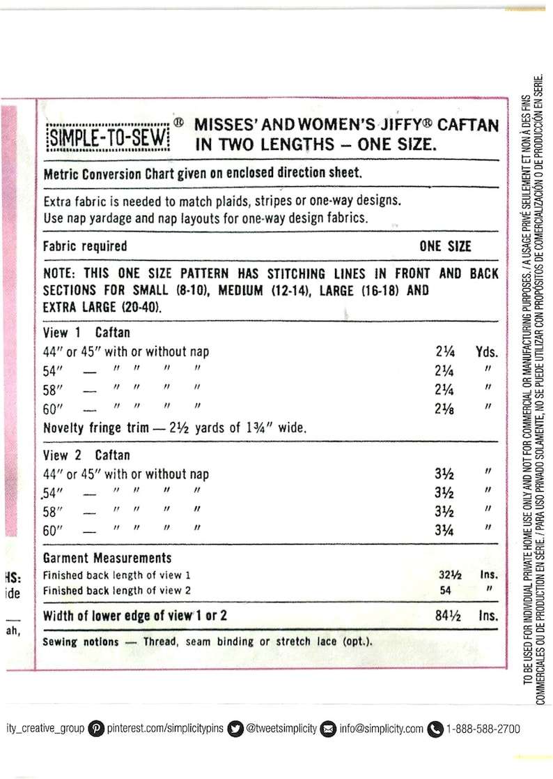 Simplicity 5628 Sewing Pattern Misses Vintage 70s Reproduction | Etsy