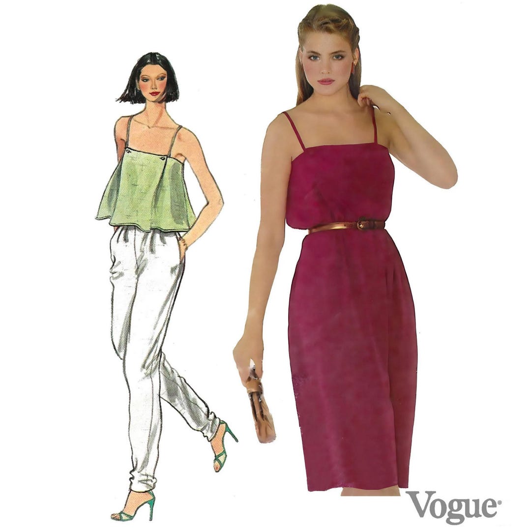 Vogue 7698 Sewing Pattern Misses Vintage 70s Very Easy Sleeveless Dress ...