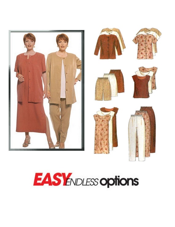 McCalls 9222 Sewing Pattern for Womens Plus Size Easy Endless | Etsy
