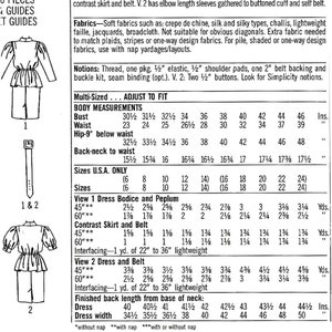 Simplicity 9701 Sewing Pattern Misses Funnel Neckline Dress With Peplum ...