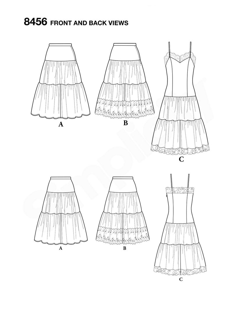 Simplicity 8456 Sewing Pattern Vintage 50s Reproduction for | Etsy