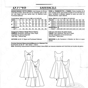 Butterick B5748 Sewing Pattern Misses Retro 60s Sleeveless Scoop ...