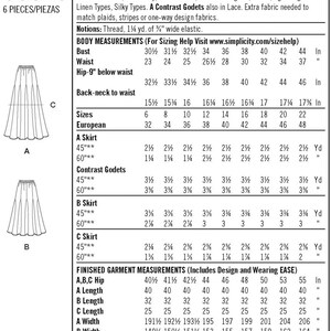 Simplicity S8923 Sewing Pattern Misses Pull-on Skirt in Three Lengths ...