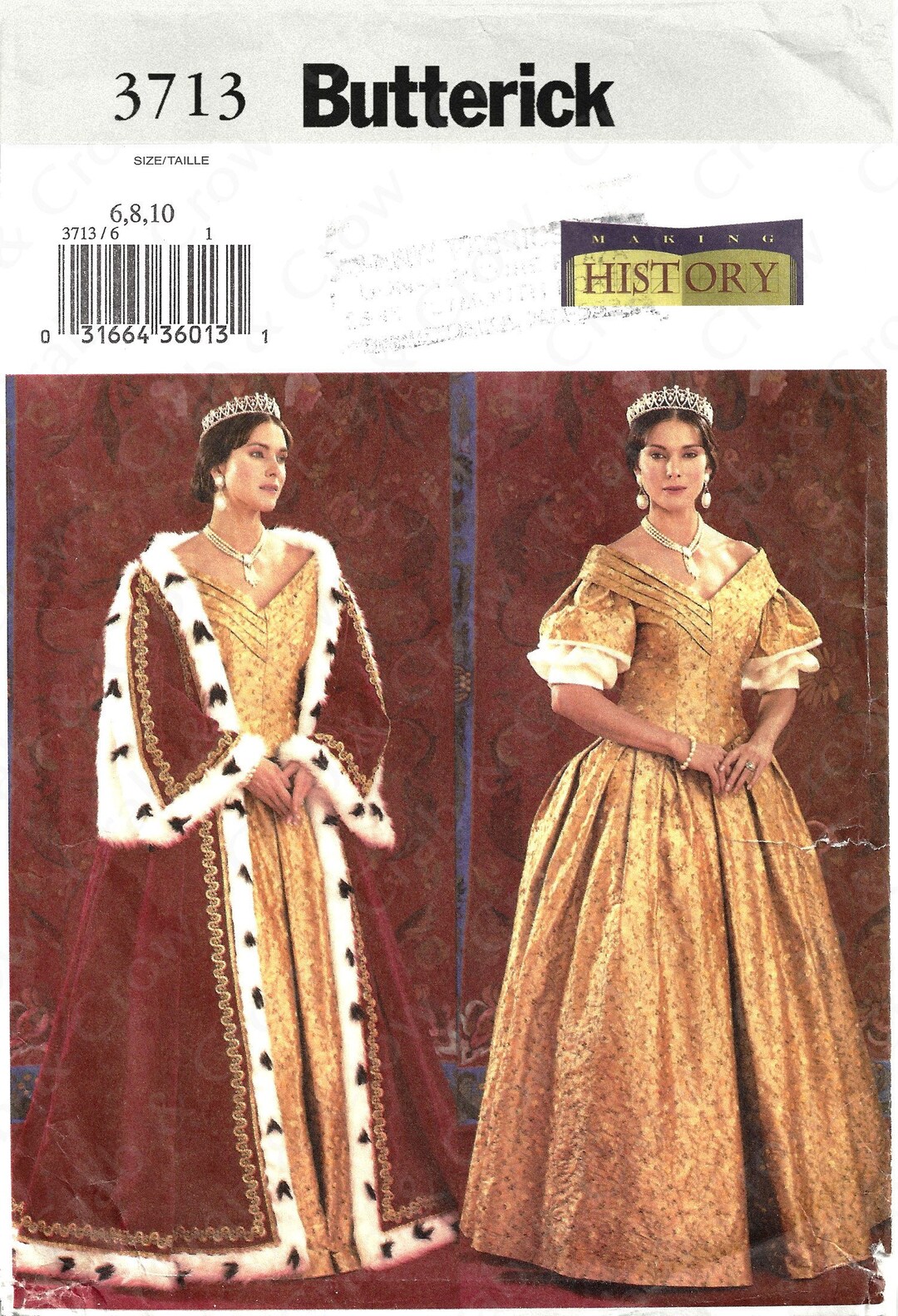 Butterick 3713 Sewing Pattern Making History 19th Century - Etsy