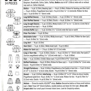 Simplicity 9381 Sewing Pattern Design Your Own 18" Doll Clothes Dress ...