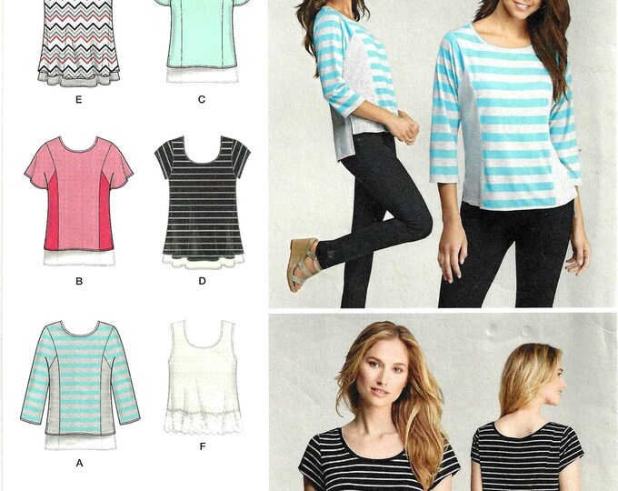 Simplicity S9183 Sewing Pattern Misses Tunic Top Dress and Leggings Sz ...