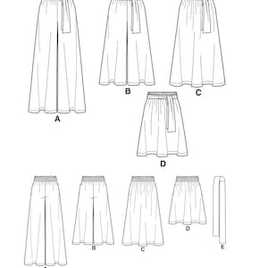 Simplicity 8605 Sewing Pattern Misses Easy-to Sew Paper Bag Waist Pull ...