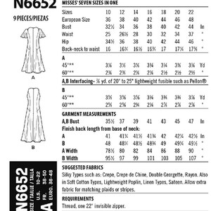 New Look N6652 Sewing Pattern for Misses Fit and Flared Dress With ...