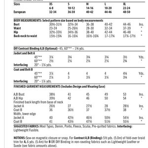 New Look N6742 Sewing Pattern Misses Easy Unlined Wrap Coat and Jacket ...