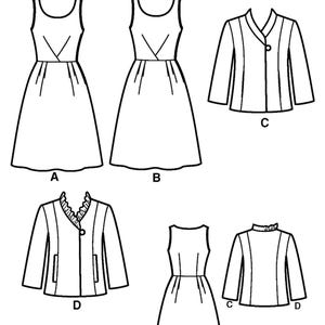 Simplicity 2209 Sewing Pattern Misses Passport Jacket and Dress by Lisette Sz 6-14 Uncut - Etsy