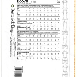 Butterick B6678 Sewing Pattern Misses Easy Unlined Dress With Sleeve ...