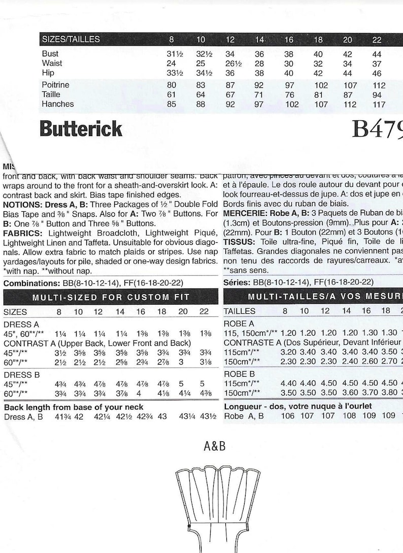 Butterick B4790 Sewing Pattern Misses Retro 50s Very Easy Walk Away ...