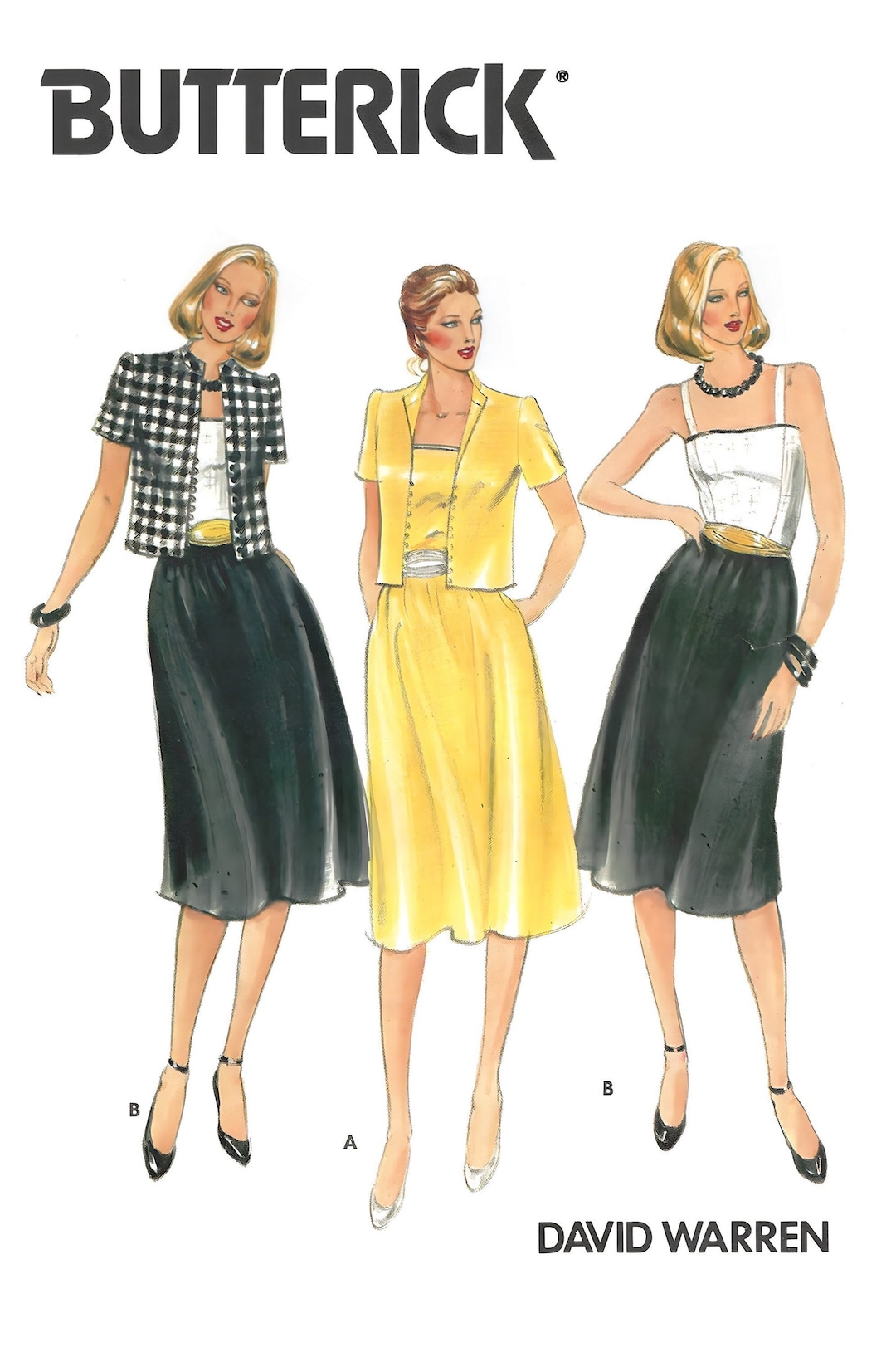 Butterick 3772 Sewing Pattern Misses Vintage 80s Boxy Lined Short ...