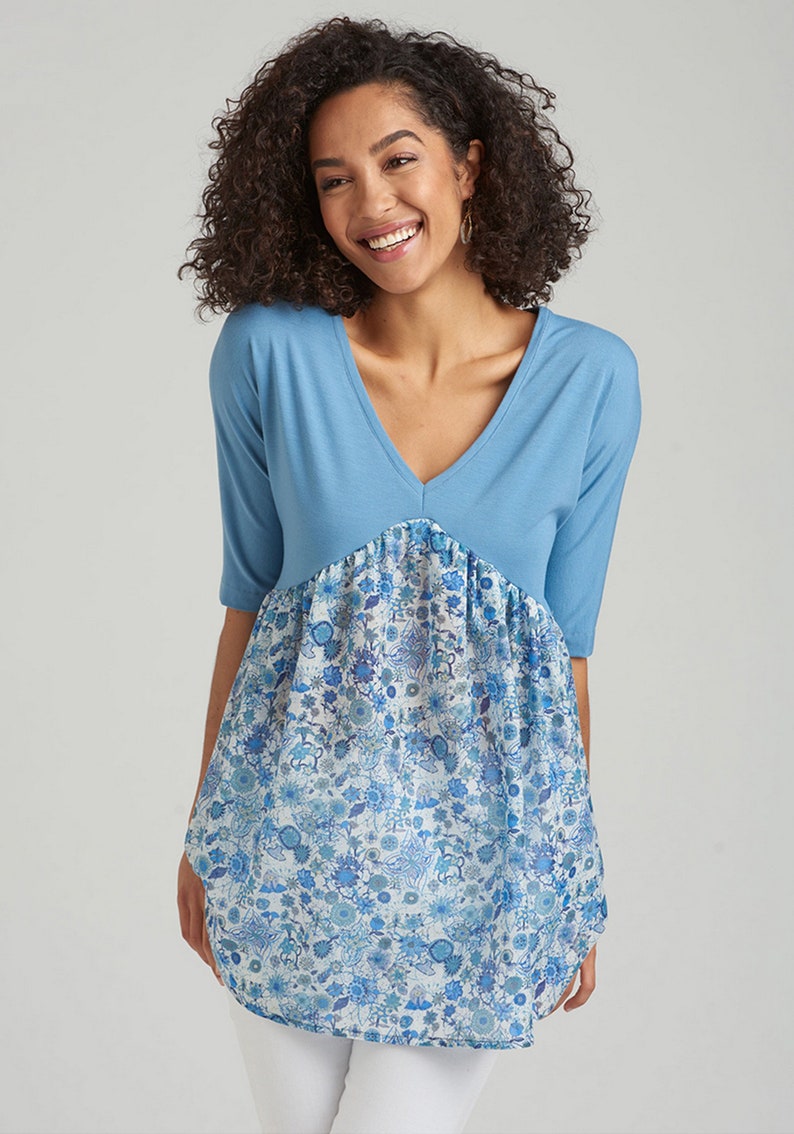 Simplicity 8387 Sewing Pattern Misses Knit & Woven Top-size Sz - Etsy