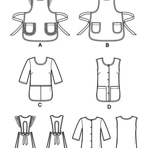 Simplicity 8152 Sewing Pattern Misses Vintage 1970s Reproduction Aprons ...