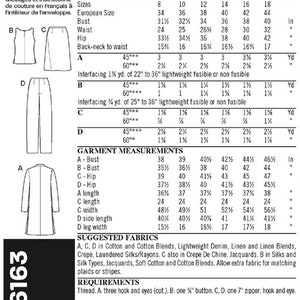 New Look 6163 Sewing Pattern for Misses Separates Long Length Jacket ...