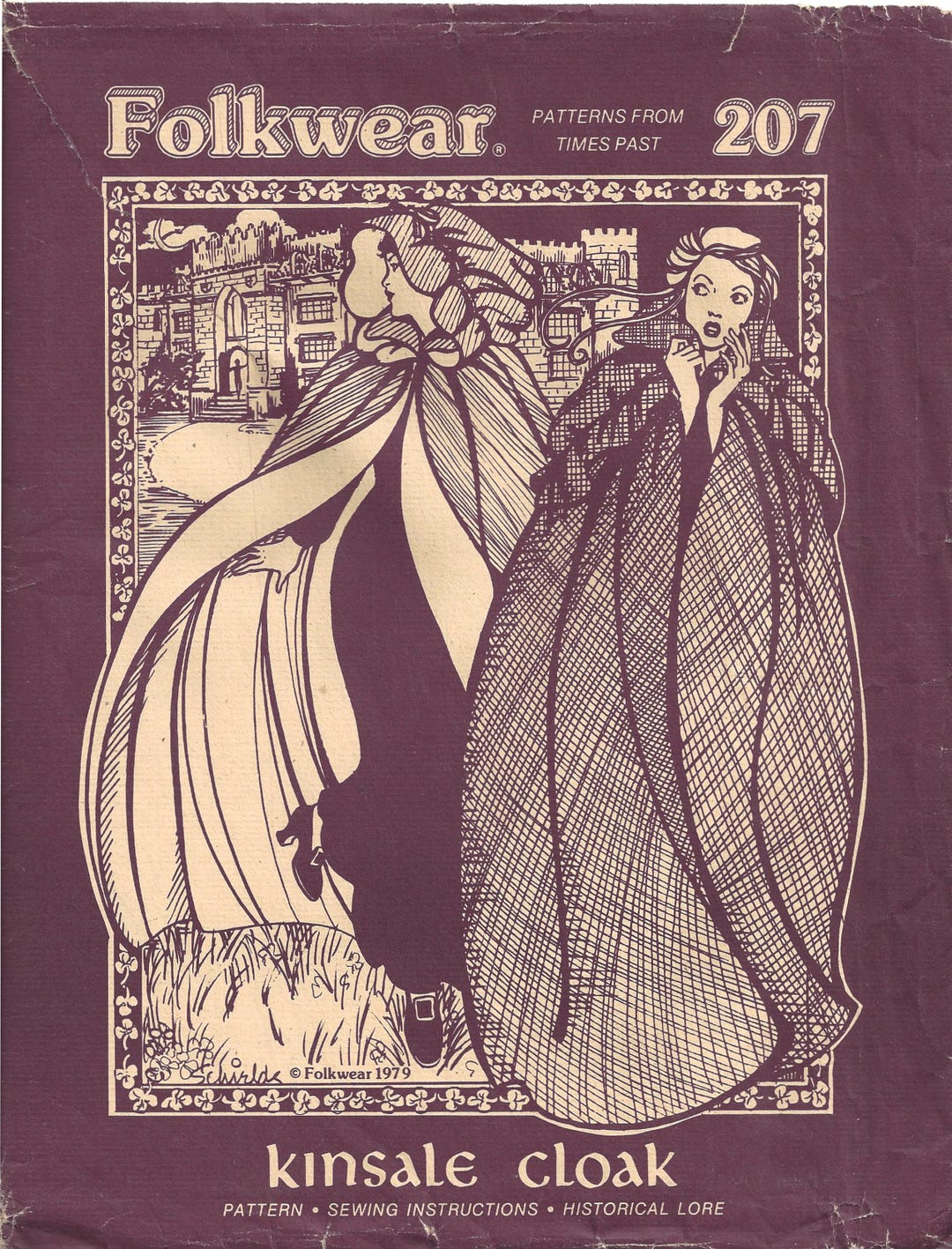 Folkwear No. 207 Vintage Ethnic Sewing Pattern for Irish Kinsdale Cloak ...