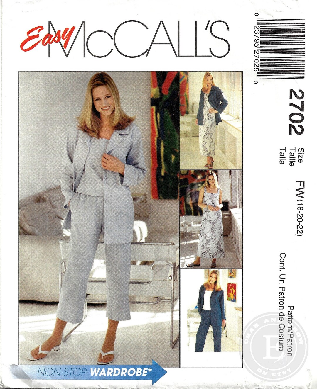 Mccalls 2702 Sewing Pattern Misses Easy Shirt-jacket Dress or - Etsy