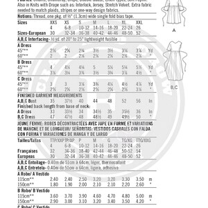 Simplicity S9140 Sewing Pattern Misses Pullover Relaxed Dress With ...