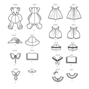 Simplicity S9771 Sewing Pattern for Plush Teddy Bear With - Etsy