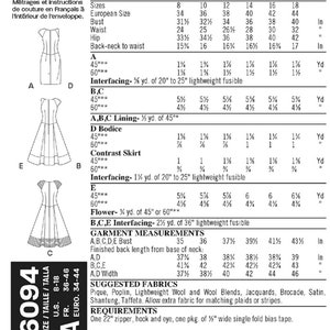 New Look 6094 Sewing Pattern for Misses Dress With Sleeveless or Cap ...