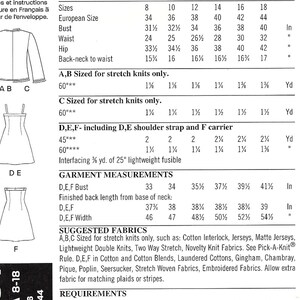 New Look 6484 Sewing Pattern for Misses Knit Cardigan and Sleeveless or ...