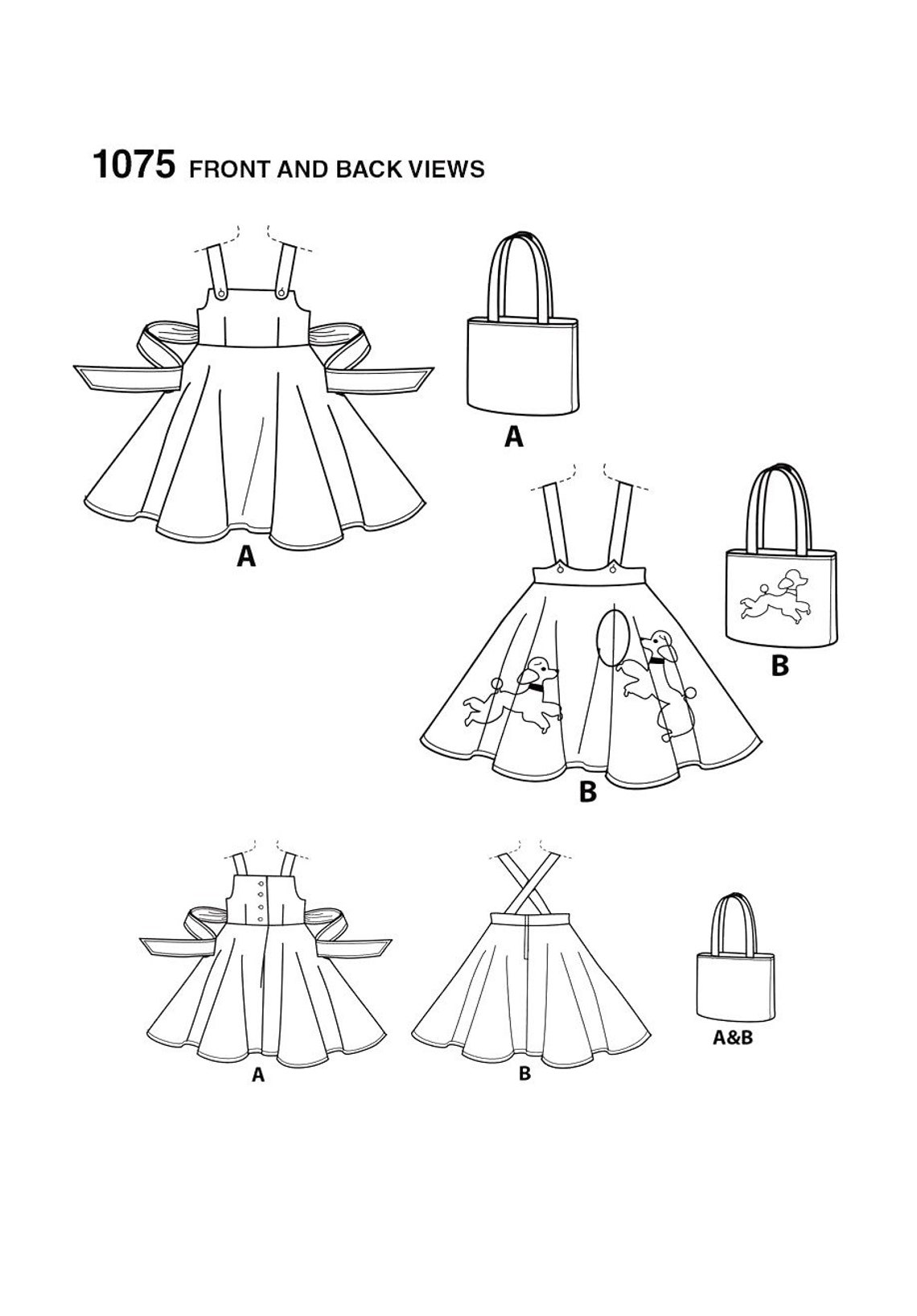 Simplicity 1075 Sewing Pattern for Childs Retro 50s Jumper - Etsy