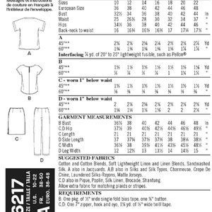 New Look 6217 Sewing Pattern Misses Kimono Style Jacket and Tee Pencil ...