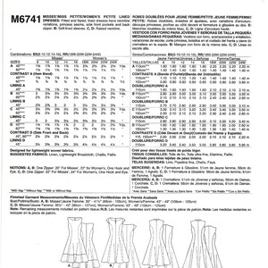 Mccalls M6741 Sewing Pattern for Lined Fit and Flare Dresses Sleeve and ...