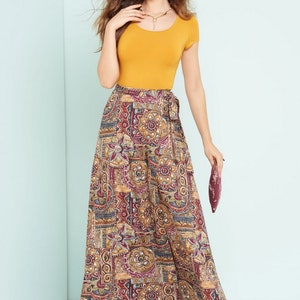 New Look 6456 Sewing Pattern Misses Easy Wrap Skirts in Four Lengths Sz ...