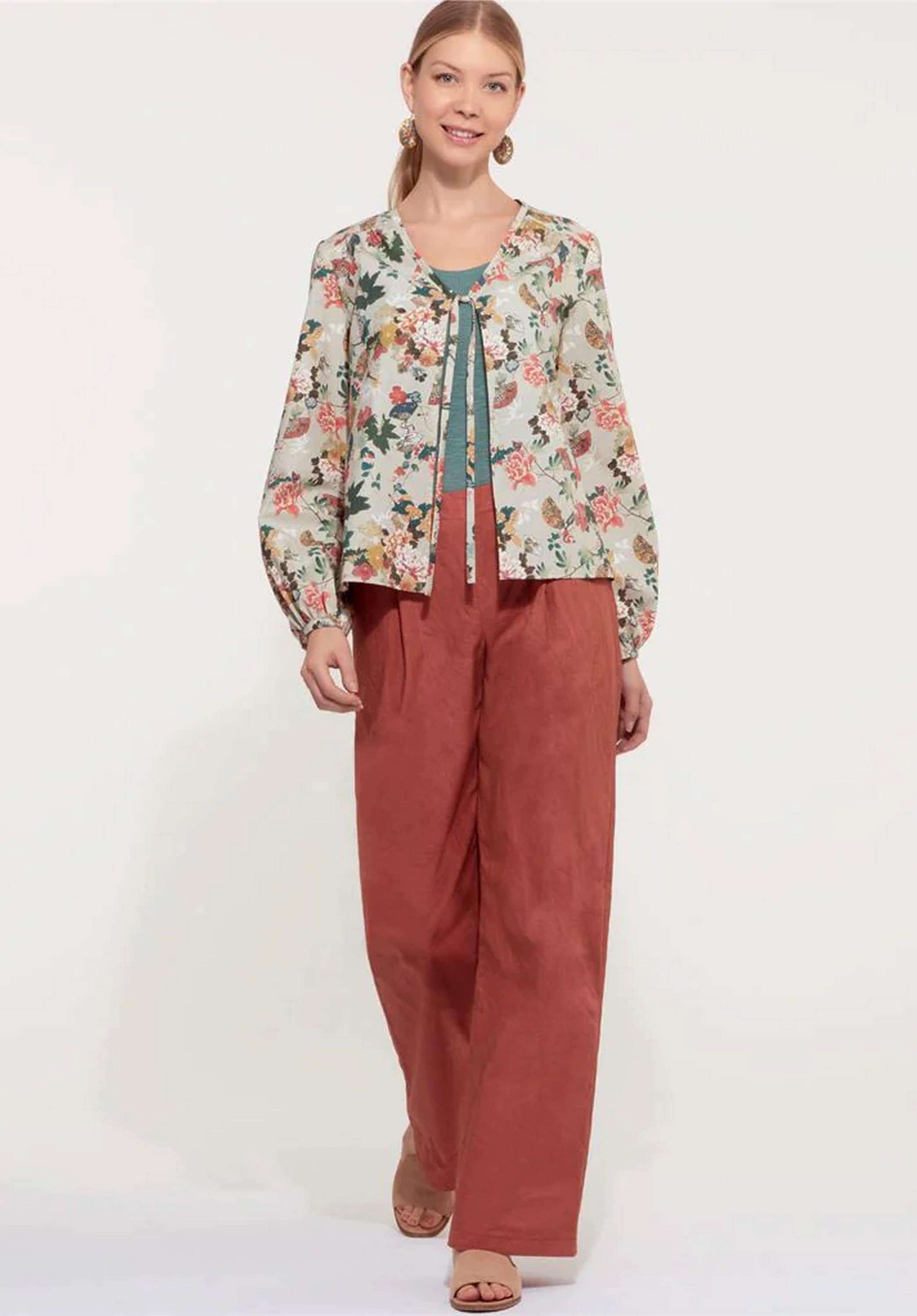 New Look N6608 Sewing Pattern Misses Loose Fitting Tie Front Jacket ...