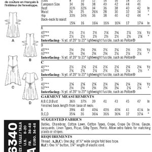 New Look 6340 Sewing Pattern for Misses Easy Trapeze Swing Dresses With ...