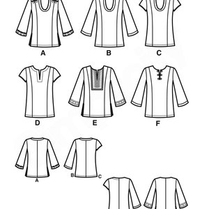 Simplicity 1461 Sewing Pattern Misses Tunic With Neckline and Sleeve ...