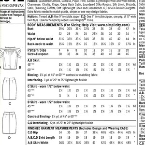 Simplicity 2596 Sewing Pattern Misses Top in Two Lengths With Trim ...