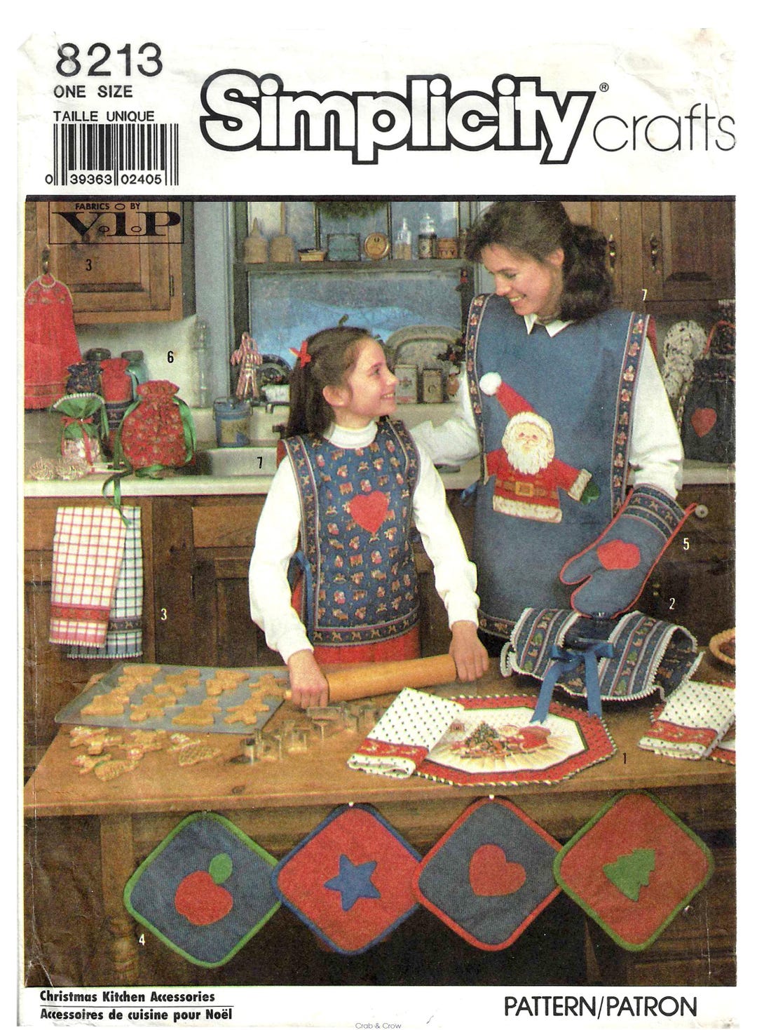 Simplicity 8213 Sewing Pattern for Christmas Kitchen Accessories ...