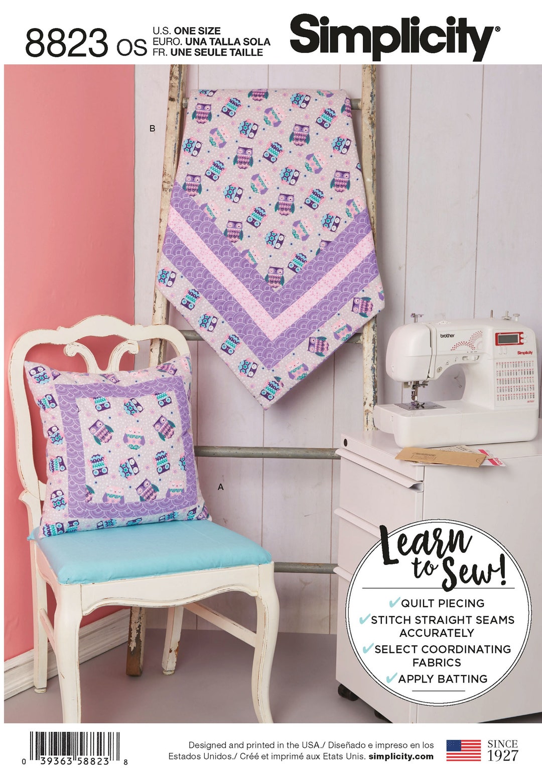 Simplicity 8823 Sewing Pattern for Learn-to-sew Quilted Blanket and ...
