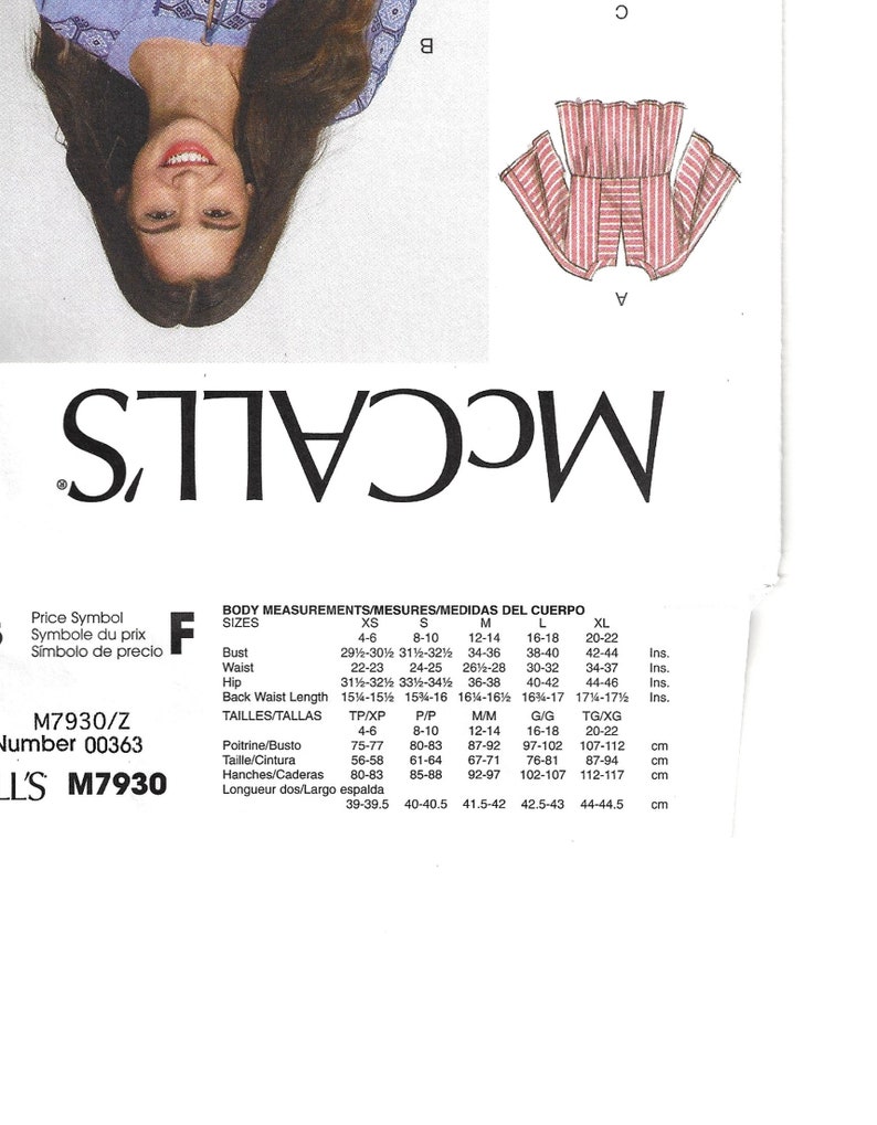 Mccalls M7930 Sewing Pattern for Misses Easy Loose Fitting Pullover ...