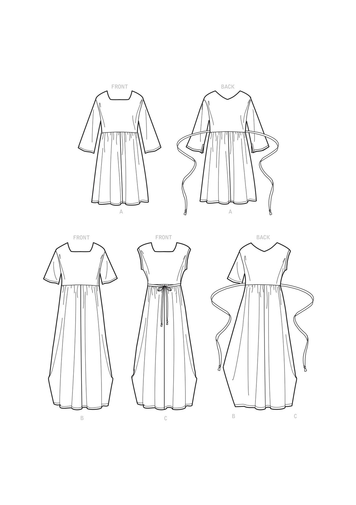 Simplicity S9140 Sewing Pattern Misses Pullover Relaxed Dress - Etsy