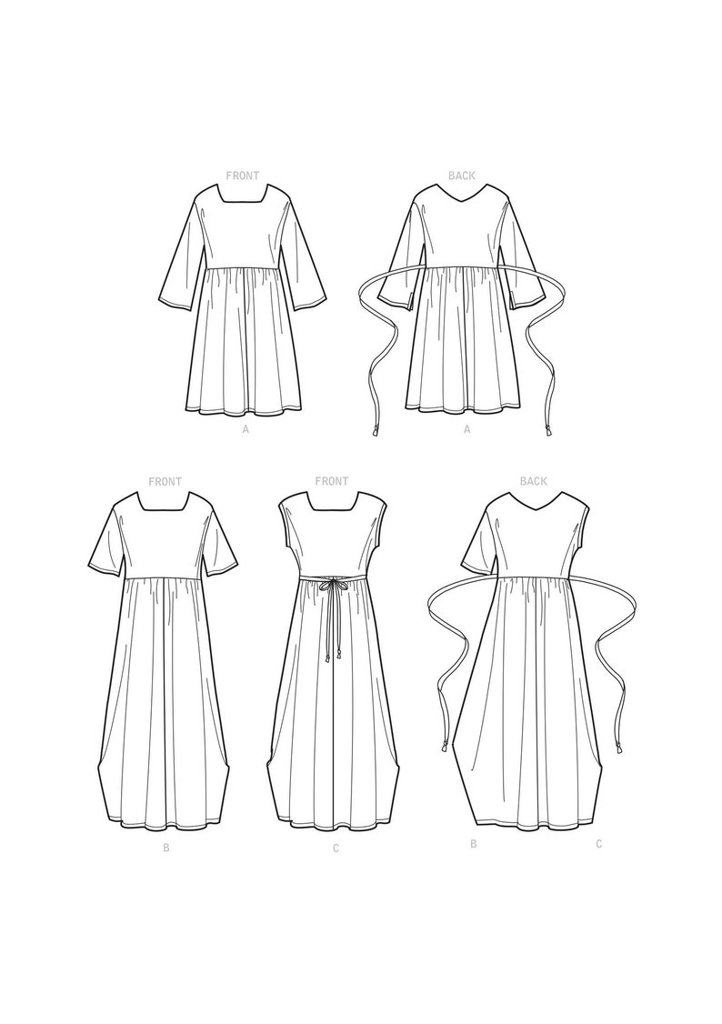 Simplicity S9140 Sewing Pattern Misses Pullover Relaxed Dress - Etsy