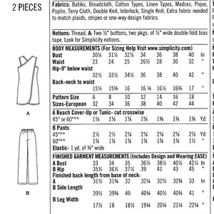 Simplicity 1133 Sewing Pattern Misses Super Jiffy Tunic and Pants Sz 6 ...