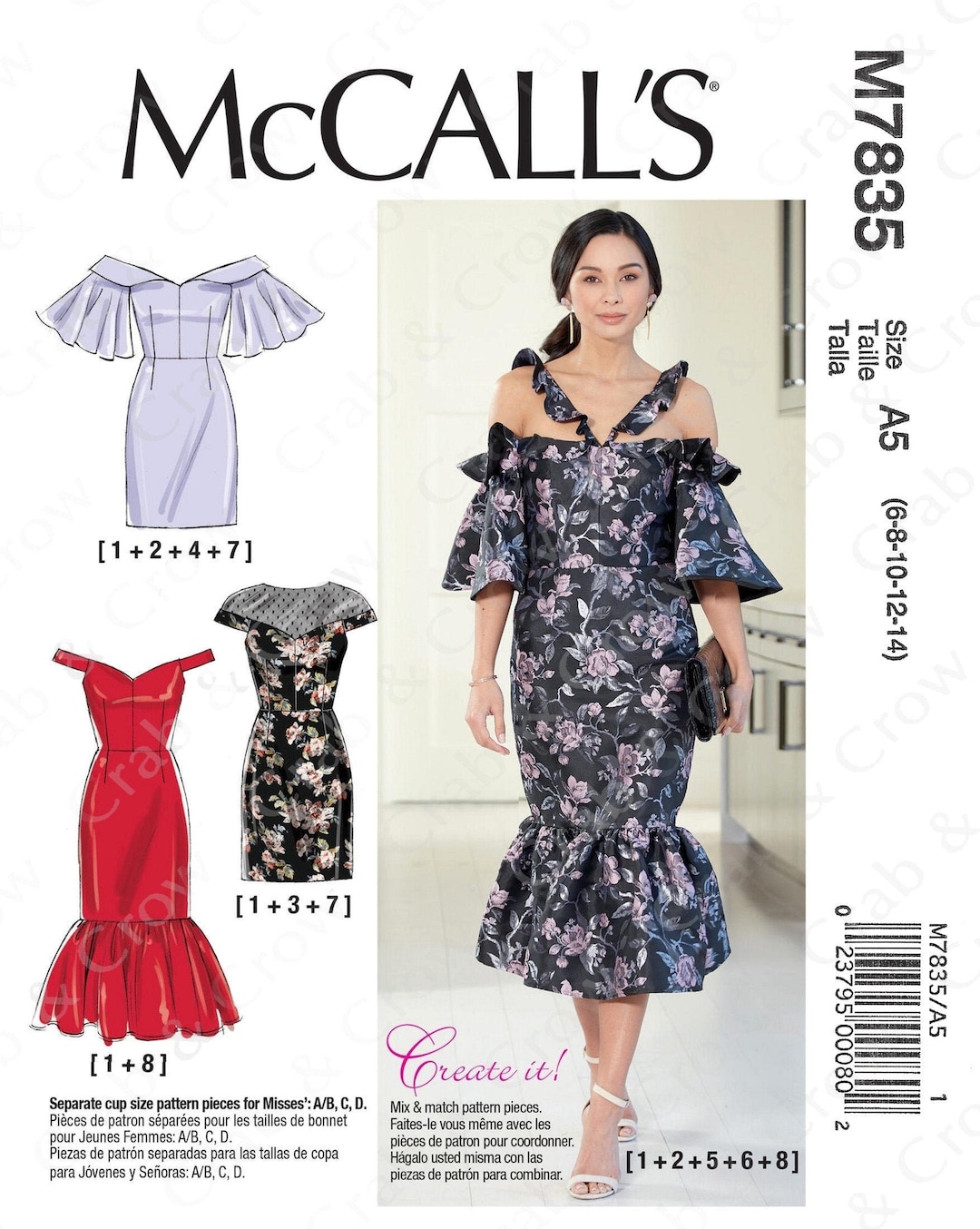 Mccalls M7835 Sewing Pattern Create Your Own Design Mix and - Etsy