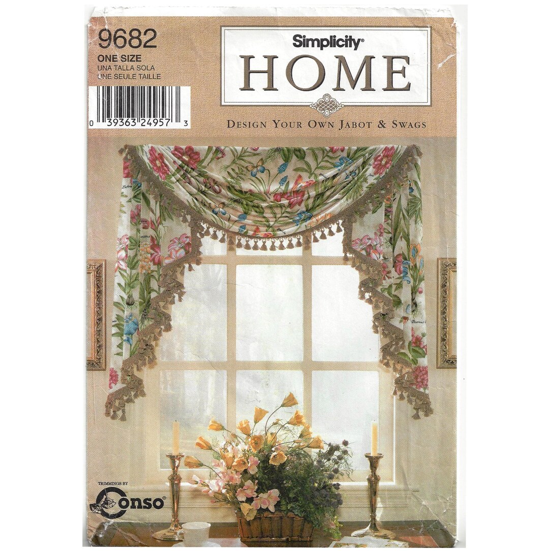 Simplicity 9682 Sewing Pattern for Design Your Own Jabot and Swag ...