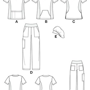 Simplicity 1020 Sewing Pattern Easy to Sew Scrubs Pull on Pants Short ...