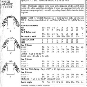 Simplicity 8358 Sewing Pattern Misses Vintage 80s Pleasted - Etsy