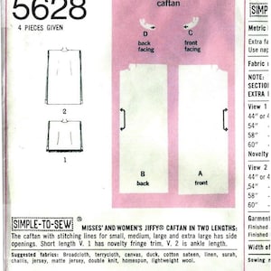 Simplicity 5628 Sewing Pattern Misses Vintage 70s Reproduction for Easy ...