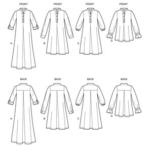 Simplicity S8983 Sewing Pattern Misses Pullover Banded Collar Dresses ...