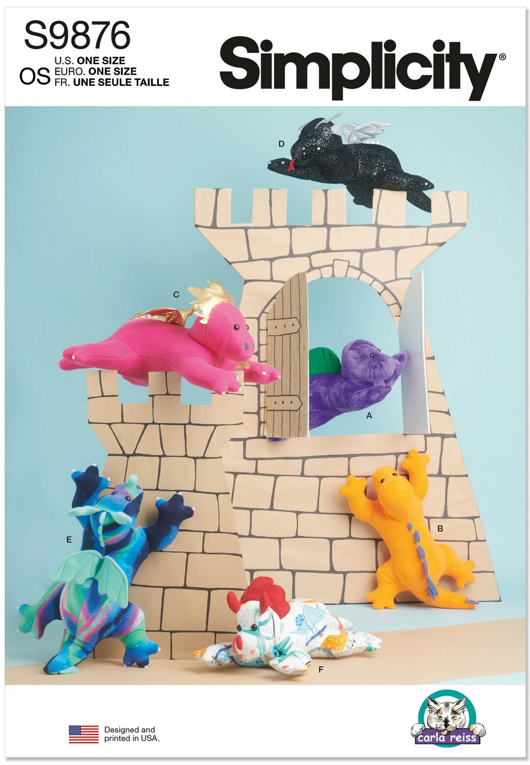 Simplicity S9876 Sewing Pattern for Plush Dinosaurs and Dragons by ...