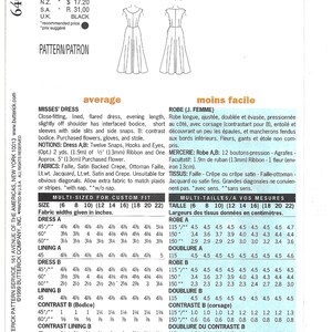 Butterick 6409 Sewing Pattern Misses Retro '48 Floor Length Flared ...